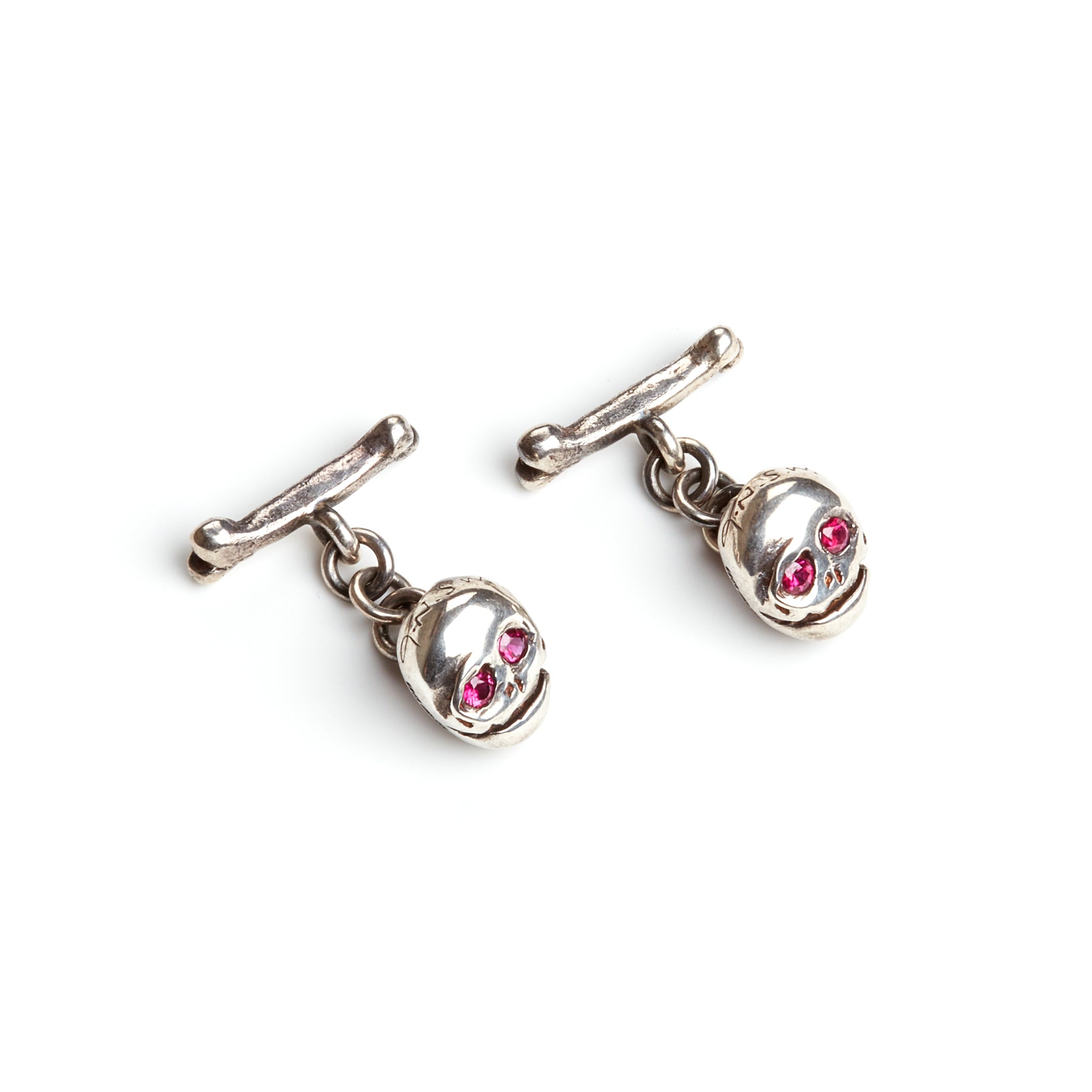 Silver and Ruby Cufflinks – Tim Noble & Sue Webster